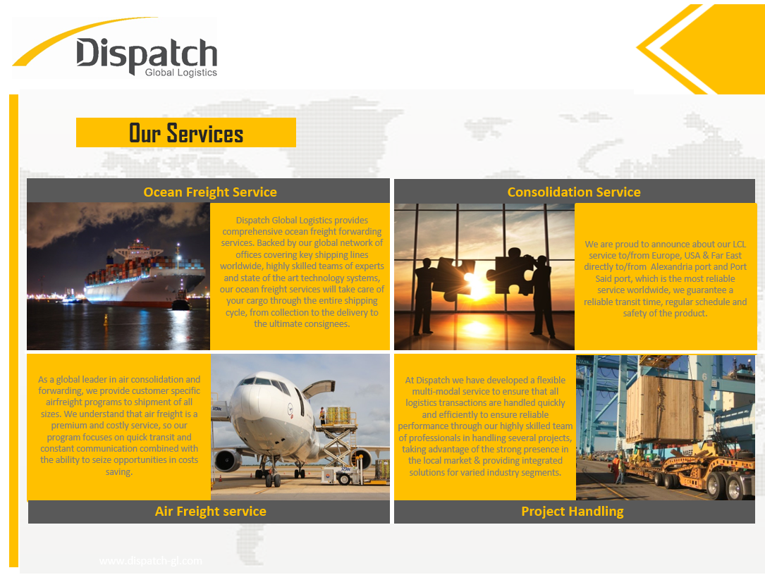 Services - Dispatch Global Logistics